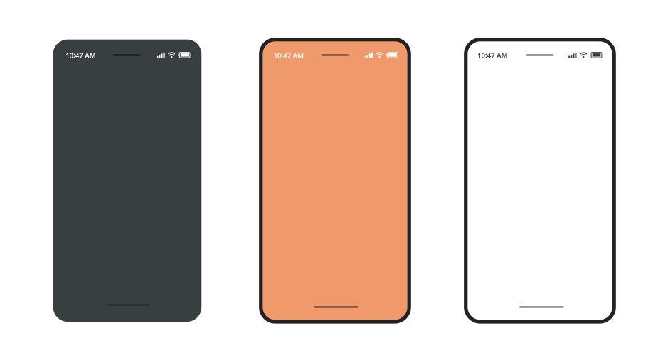 Cell Phone Template Blank Premium Vector | Smartphone Case Template