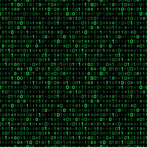 Hacker on binary code background Royalty Free Vector Image
