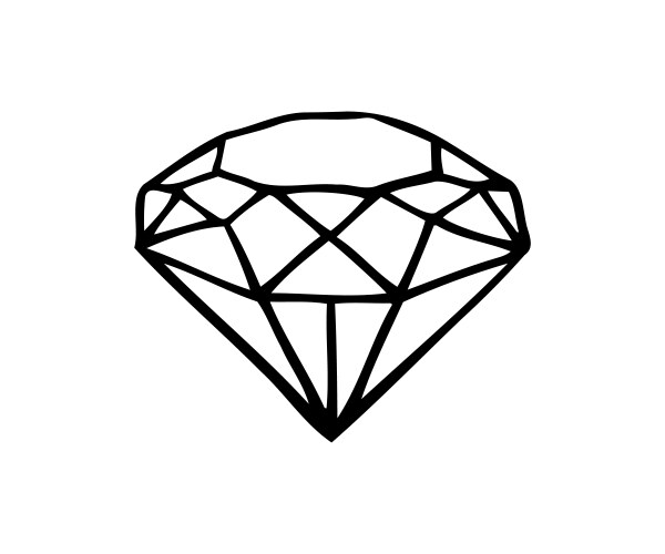 Diamond Outline Shape Vector Images (over 12,000)