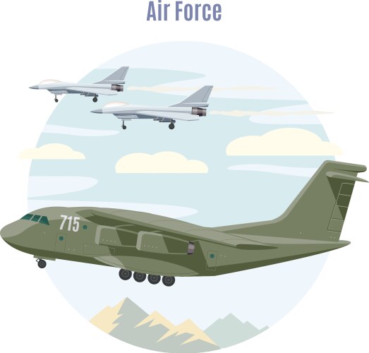 Military air defend Royalty Free Vector Image - VectorStock