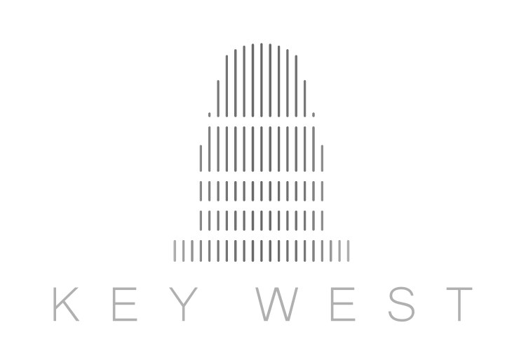 Key west single line skyline profile banner Vector Image