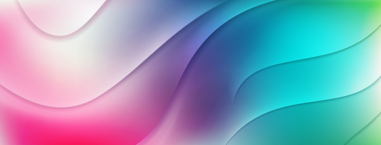 Abstract background fluid gradient color wave Vector Image