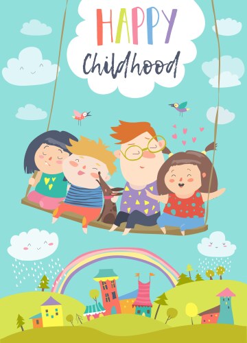 Spring Kids Vector Images (over 57,000)