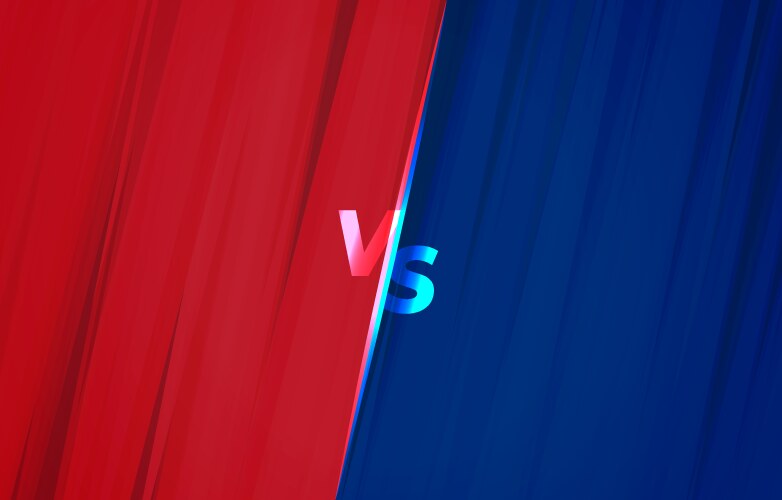 Versus vs competition battle background template Vector Image