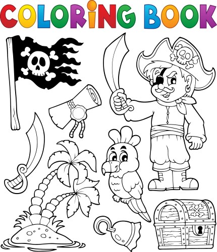 Pirate thematics collection 1 Royalty Free Vector Image