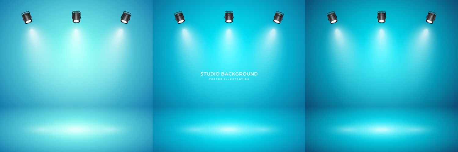 Abstract dark blue studio design product template Vector Image