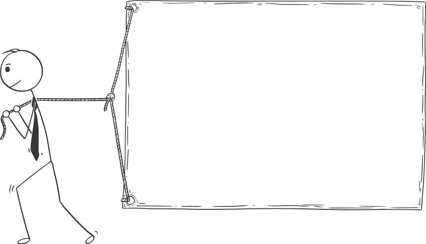 Stickman Pulling Vector Images (94)