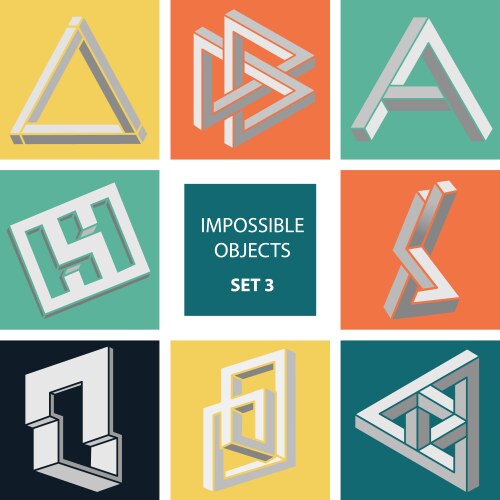 Impossible twisted red heart icon Royalty Free Vector Image