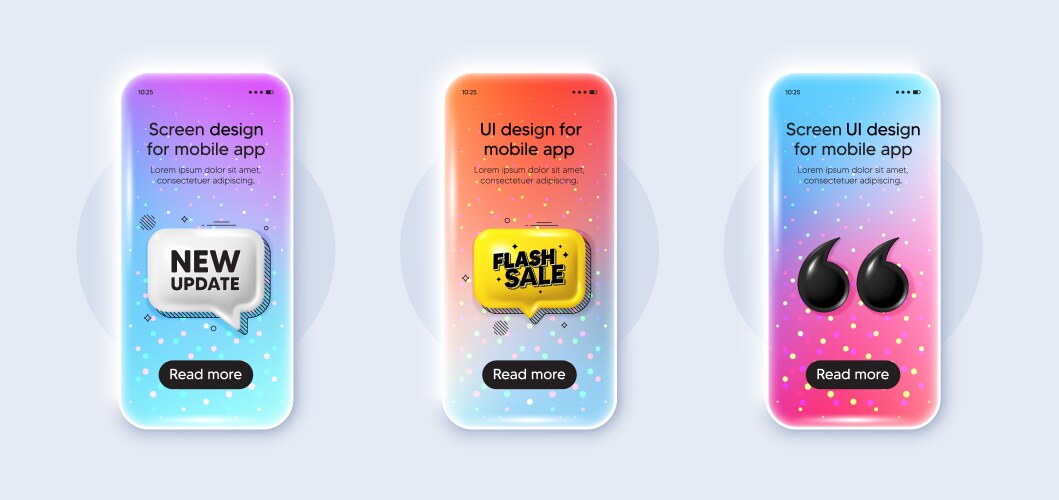 New update icon special offer sign speech Vector Image