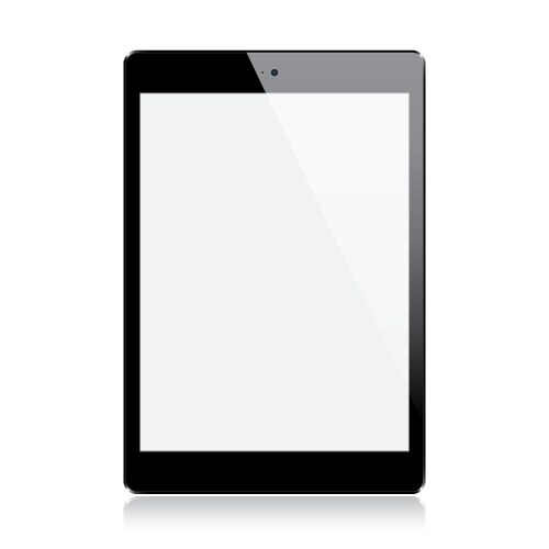 Black tablet pc Royalty Free Vector Image - VectorStock