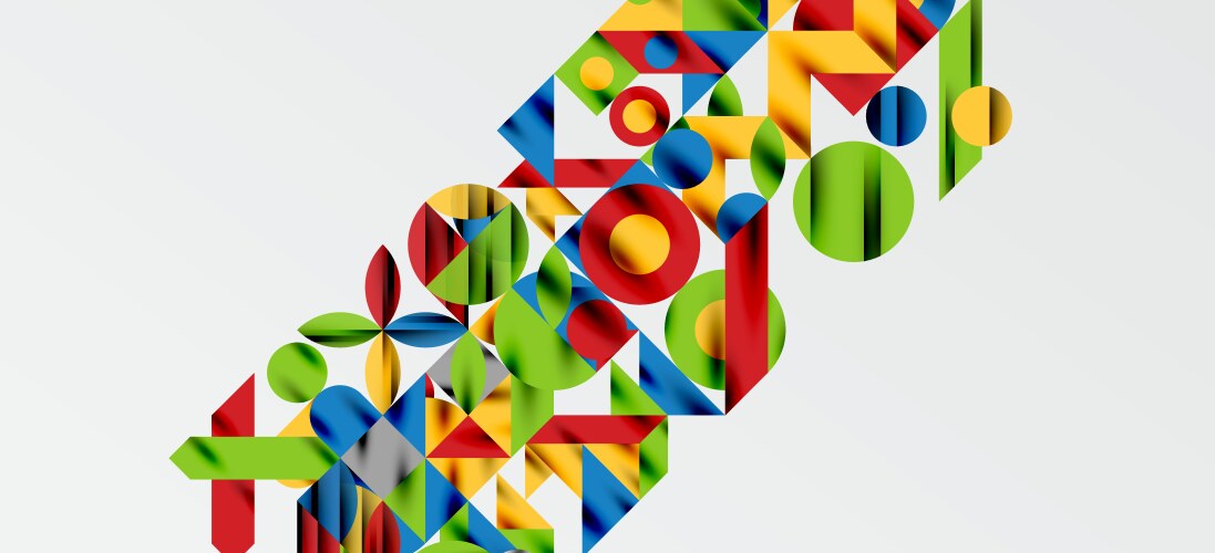 Geometric neo patterns abstract background Vector Image