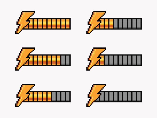 Game Pixel Health Bar Vector Images (over 250)