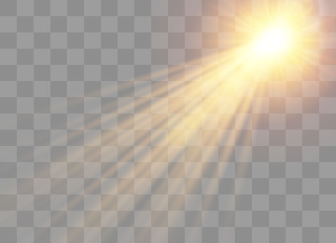 Transparent sunlight special lens Royalty Free Vector Image