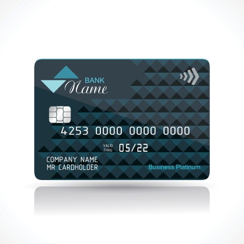 Business card pattern blue 06 Royalty Free Vector Image