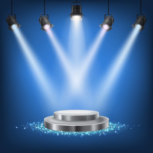 Stage lights Royalty Free Vector Image - VectorStock