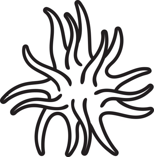 Sea Anemone Drawing For Kids