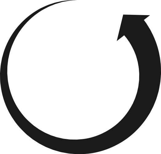 Black arrow icon on white background flat style Vector Image
