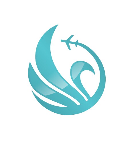 Wing fly abstract logo Royalty Free Vector Image