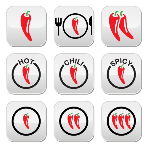 Hot icon set Royalty Free Vector Image - VectorStock