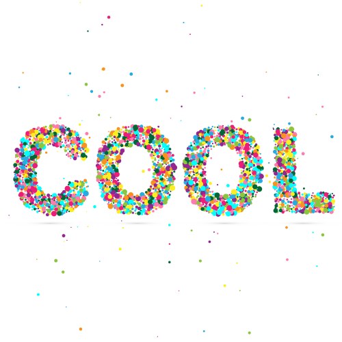 Colorful explosion of confetti colored grainy Vector Image