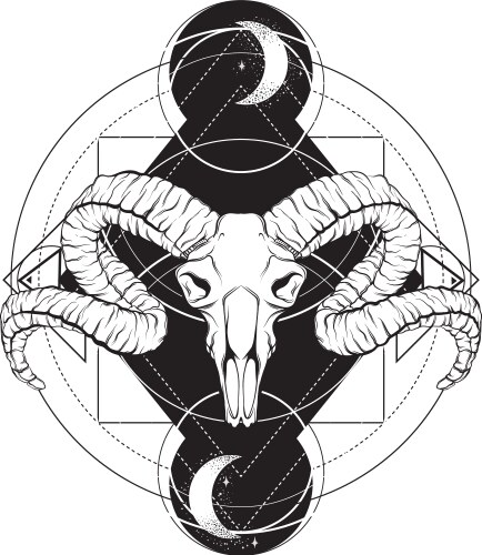 Alchemy hexagon in a circle Royalty Free Vector Image