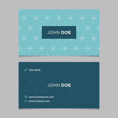 Business card pattern blue 06 Royalty Free Vector Image