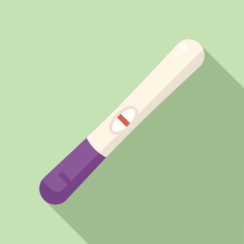 Flat design of a modern digital pregnancy test Vector Image