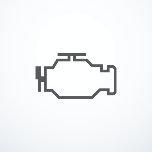 Check engine icon Royalty Free Vector Image - VectorStock