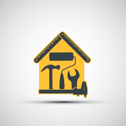 Logo for hardware tools Royalty Free Vector Image