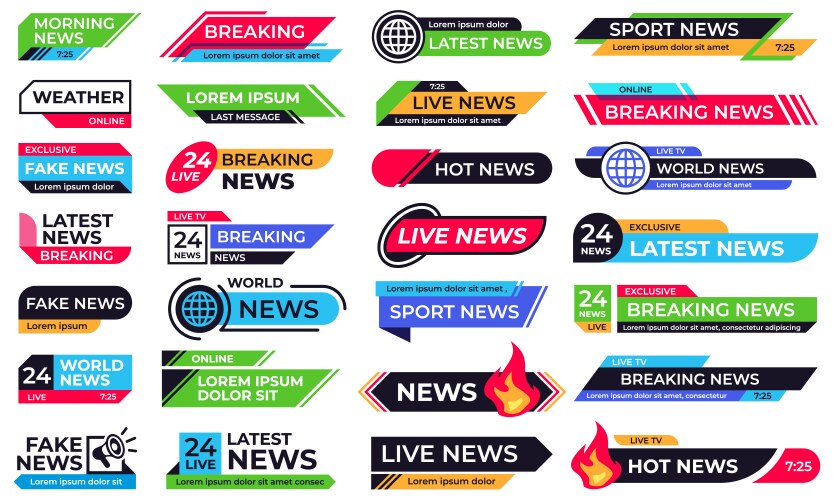 Breaking News Header Template Vector Images (over 670)