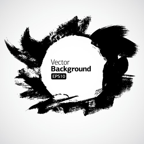 Brush circle texture Royalty Free Vector Image