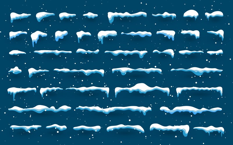 Snow Dripping Vector Images (over 850)