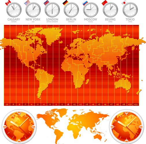 World climate zones map geographic Royalty Free Vector Image