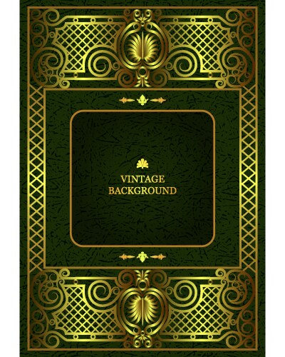 Ornamental royal floral gold decor Royalty Free Vector Image