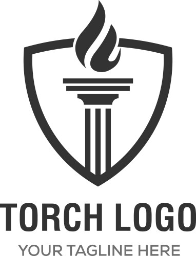 Castle shield logo icon design Royalty Free Vector Image