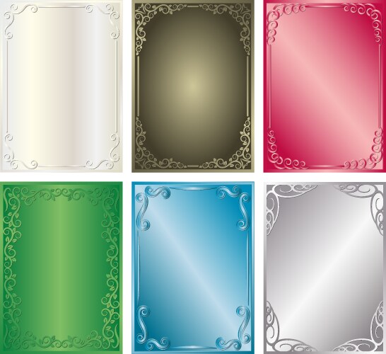 Metallic silver plate Royalty Free Vector Image