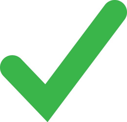 Check mark icon graphic design template isolated Vector Image