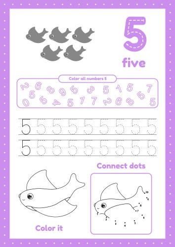 Trace Number 5 Vector Images (over 320)
