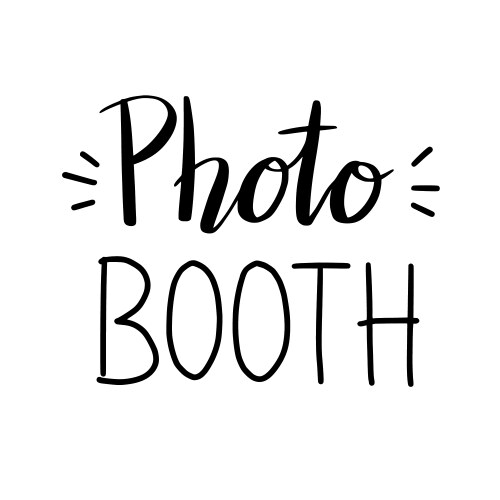 Retro photo black and white handwritten lettering Vector Image