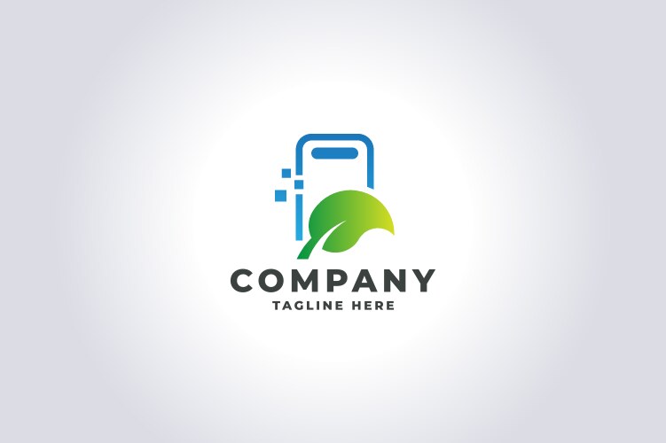 Mobile shop logo pro template Royalty Free Vector Image