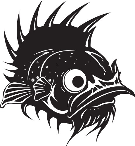 Maleficent marauder evil angler fish symbolism Vector Image