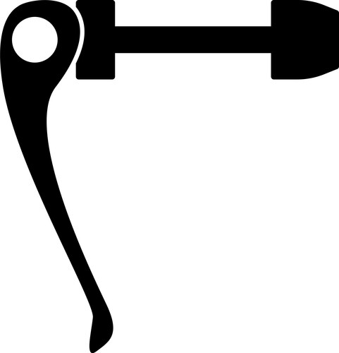 Bike quick release icon Royalty Free Vector Image