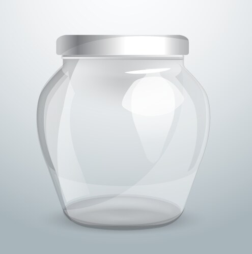 Glass jar Royalty Free Vector Image - VectorStock