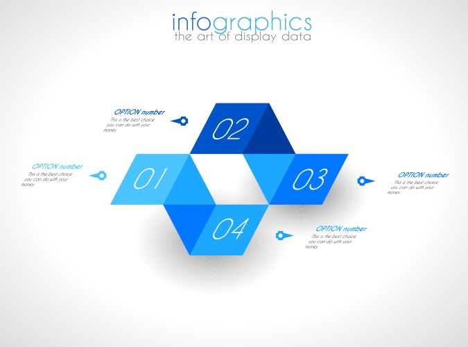 Infographic design template with modern flat style