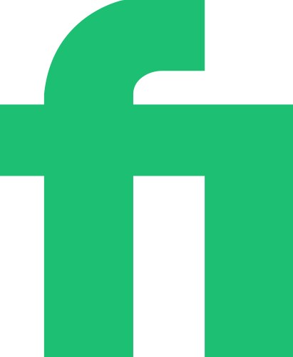 Fiverr app icon freelancing market is perfect Vector Image