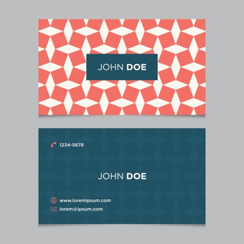 Business card pattern blue 12 Royalty Free Vector Image