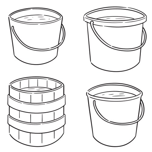 Wooden Bucket Drawing Vector Images (over 1,200)