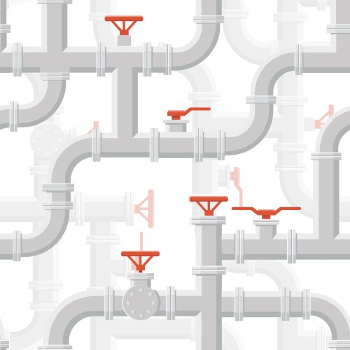 Water piping seamless pattern Royalty Free Vector Image
