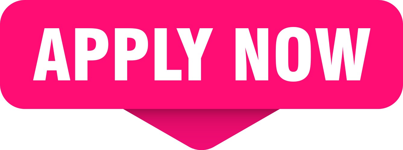 Apply now sticker sign on transparent Royalty Free Vector