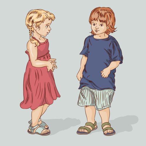 Children Royalty Free Vector Image - VectorStock